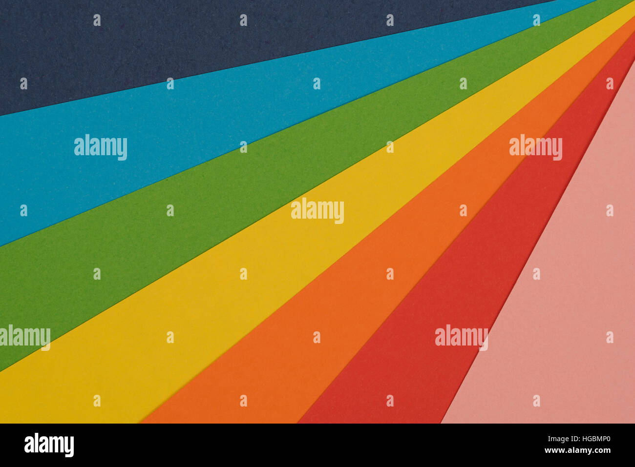 Rainbow paper. Sheets of colored card Stock Photo - Alamy