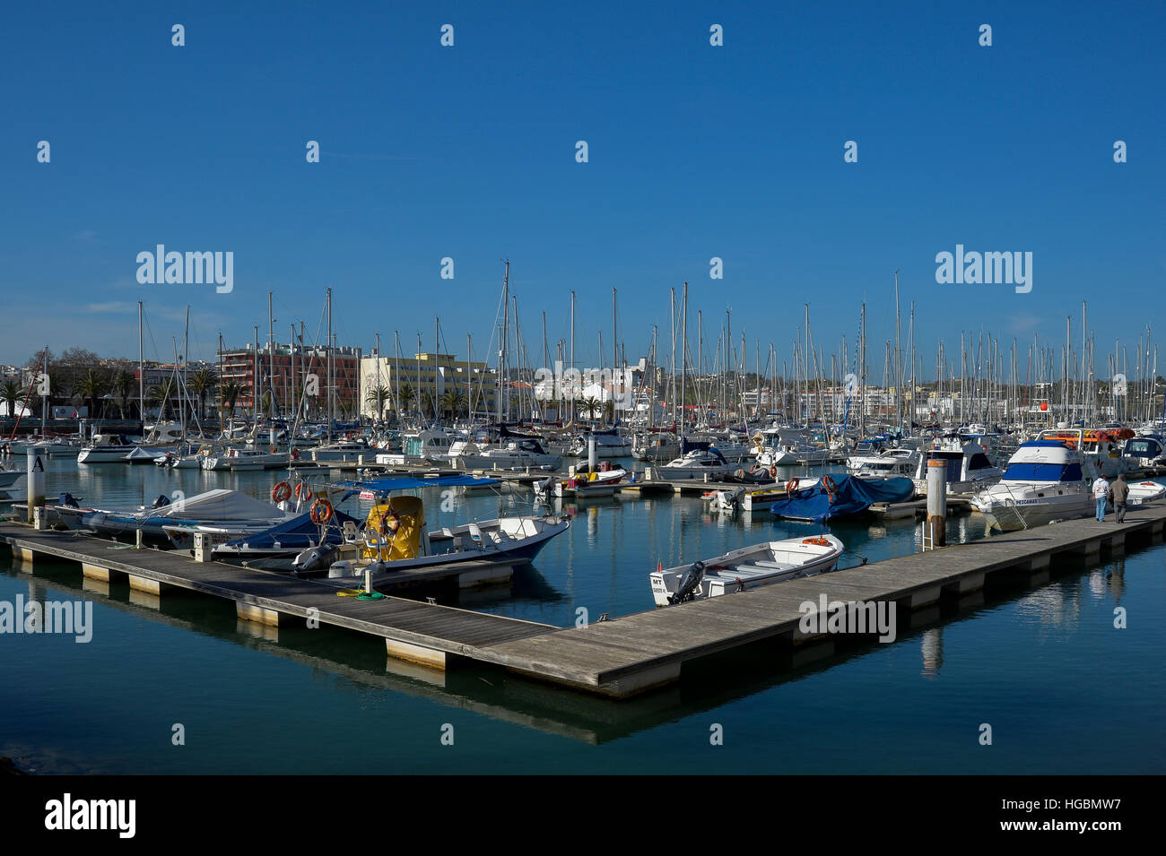 Fishing boats in harbour lagos hi-res stock photography and images - Alamy