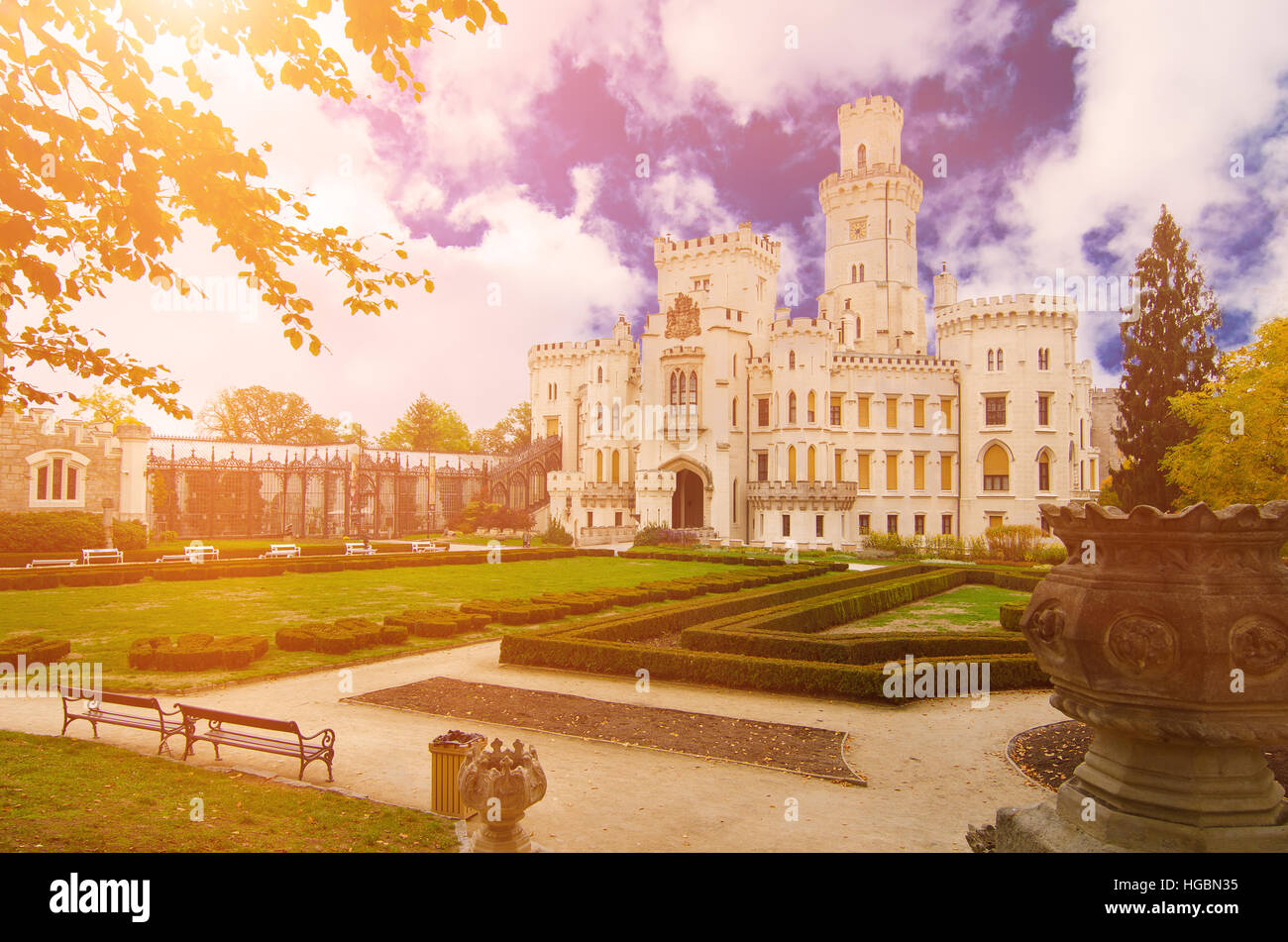 Famous Czech castle Stock Photo - Alamy