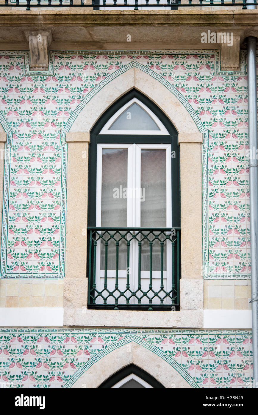 Mosaic Tiled Building, Lisbon, Portugal Stock Photo - Alamy
