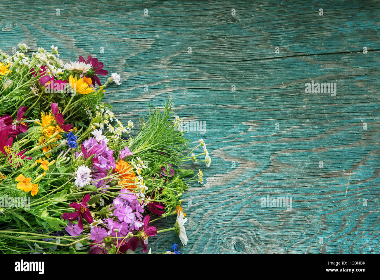 Summer flowers mock up Stock Photo - Alamy