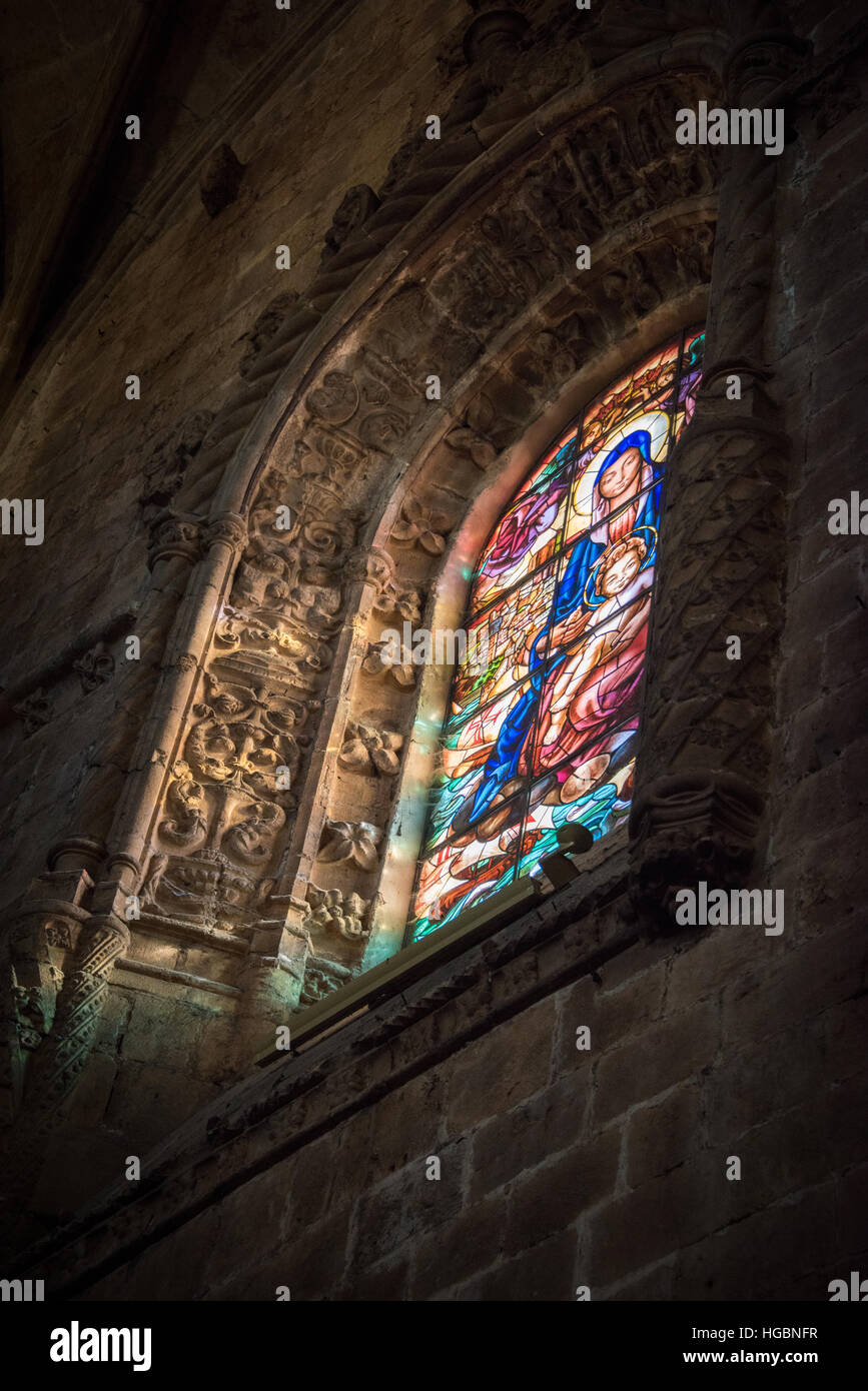Stained glass windows jeronimos monastery hi-res stock photography and ...