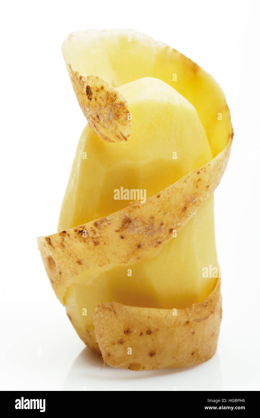 Half peeled potato hi-res stock photography and images - Alamy