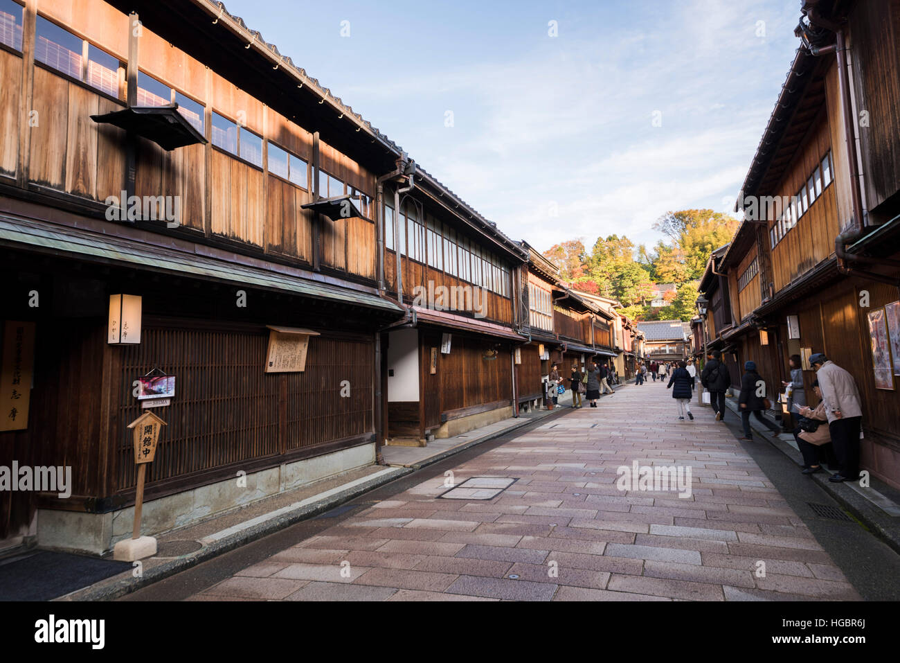 Higashi Chaya District, Kanazawa City, Ishikawa Prefecture, Japan Stock ...