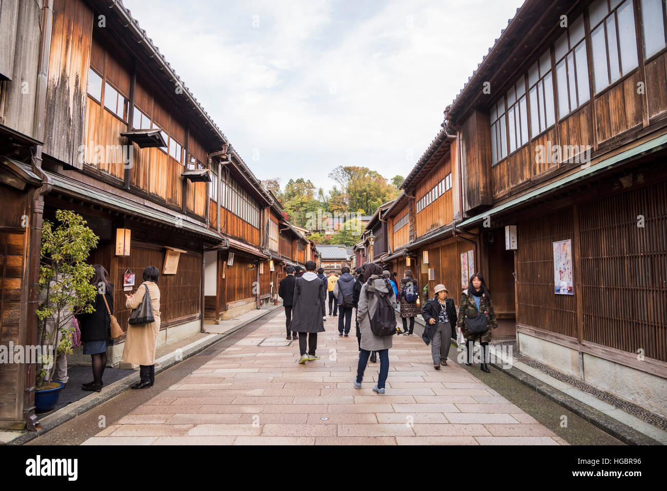 Higashi Chaya District, Kanazawa City, Ishikawa Prefecture, Japan Stock ...