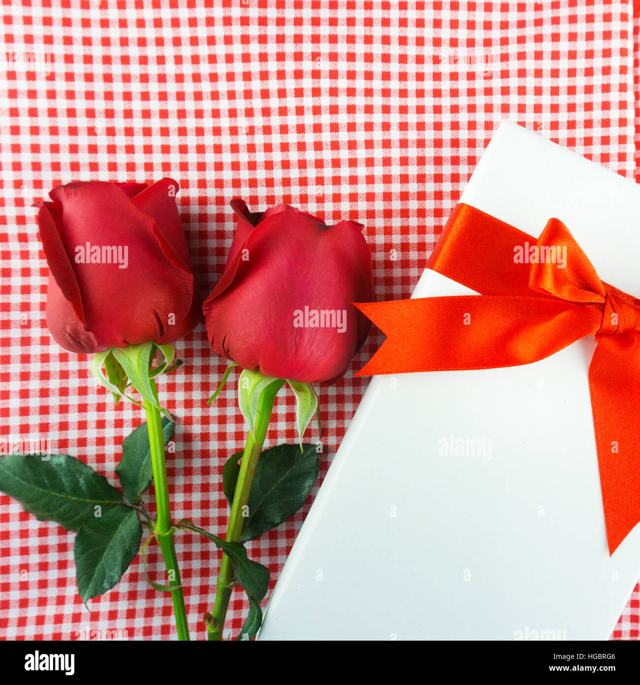 Red rose with message card. Image of Valentines day Stock Photo - Alamy