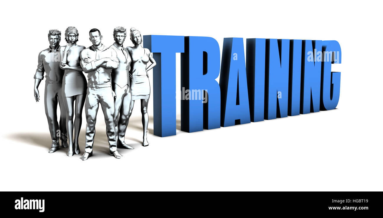 Training Business Concept as a Presentation Background Stock Photo - Alamy