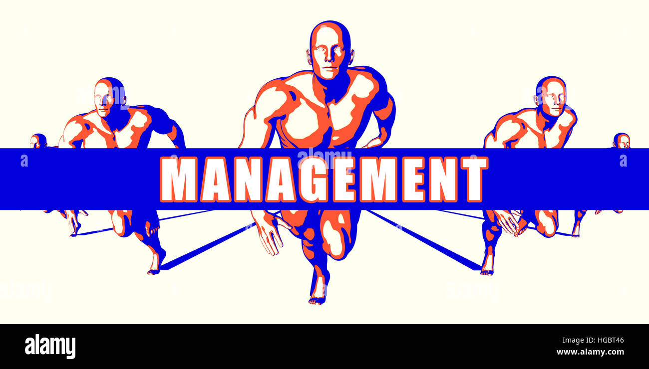 Management as a Competition Concept Illustration Art Stock Photo - Alamy