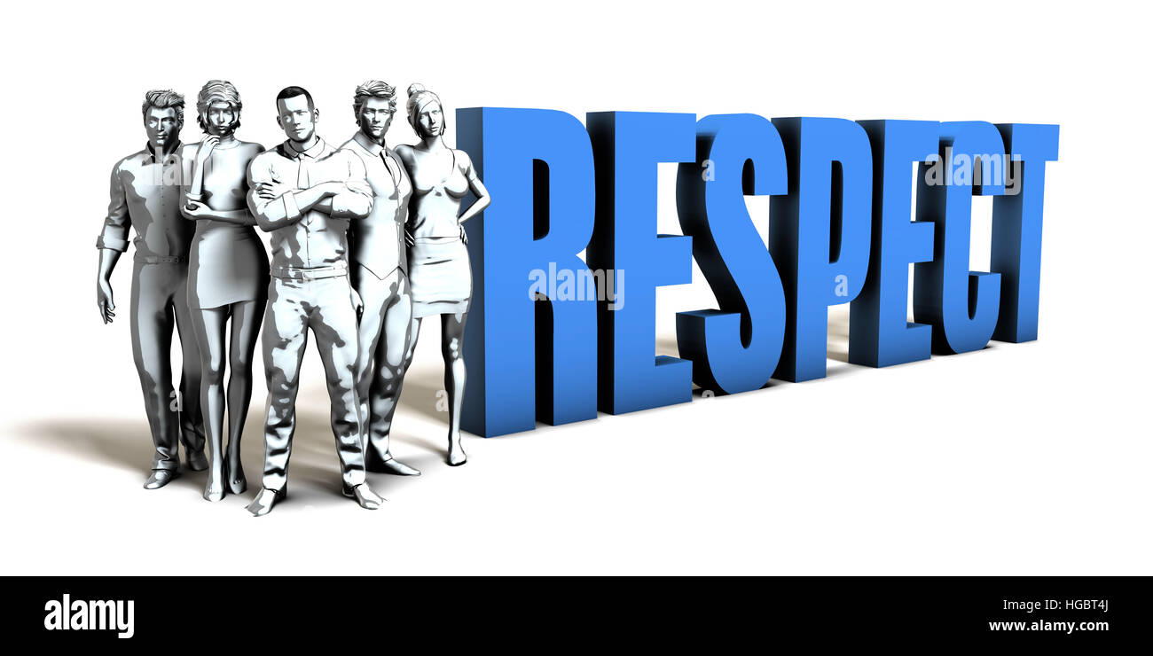 Respect Business Concept as a Presentation Background Stock Photo - Alamy