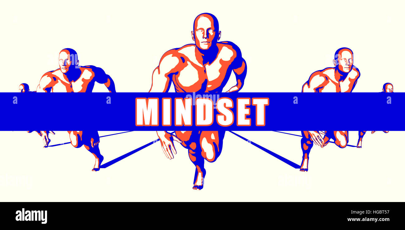 Mindset as a Competition Concept Illustration Art Stock Photo - Alamy
