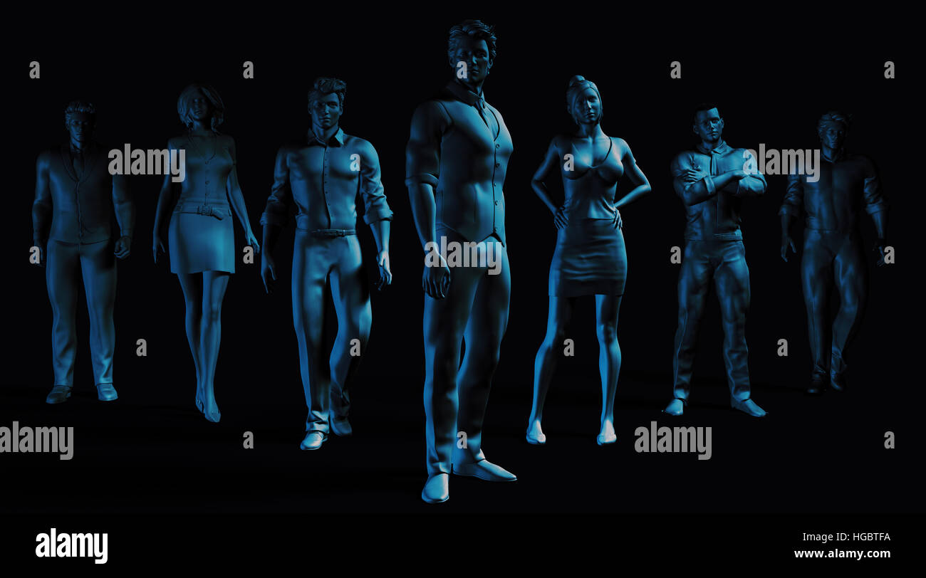 Manpower Services and Recruitment Concept Abstract Background Stock ...