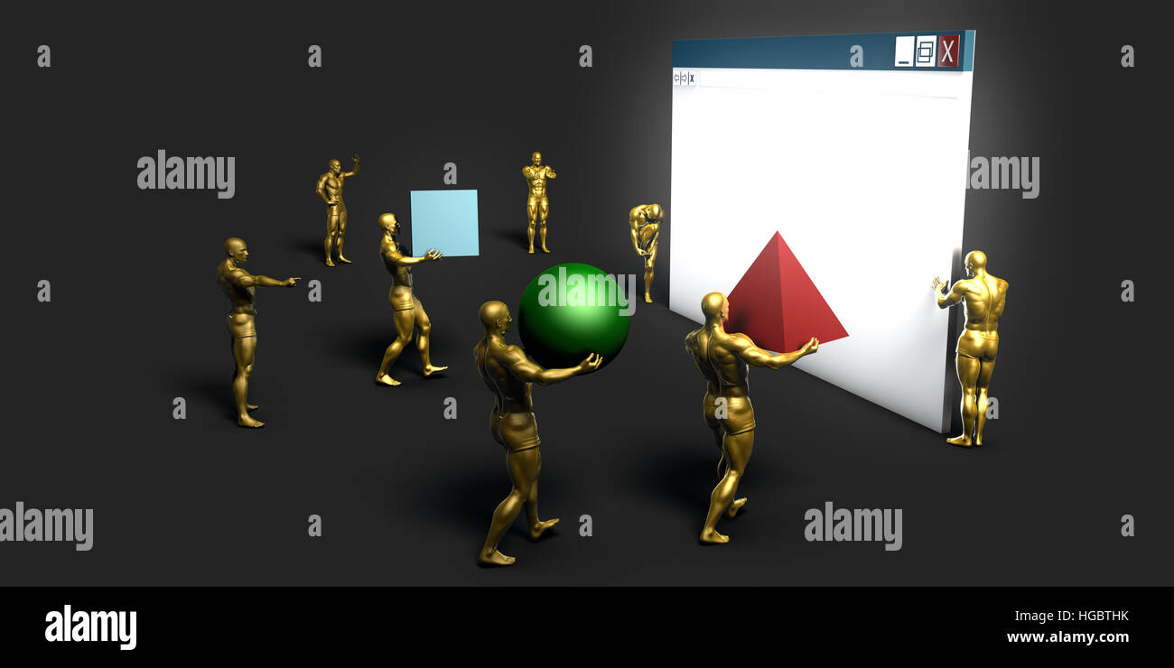 Web Information Technology Art of the Future Stock Photo - Alamy