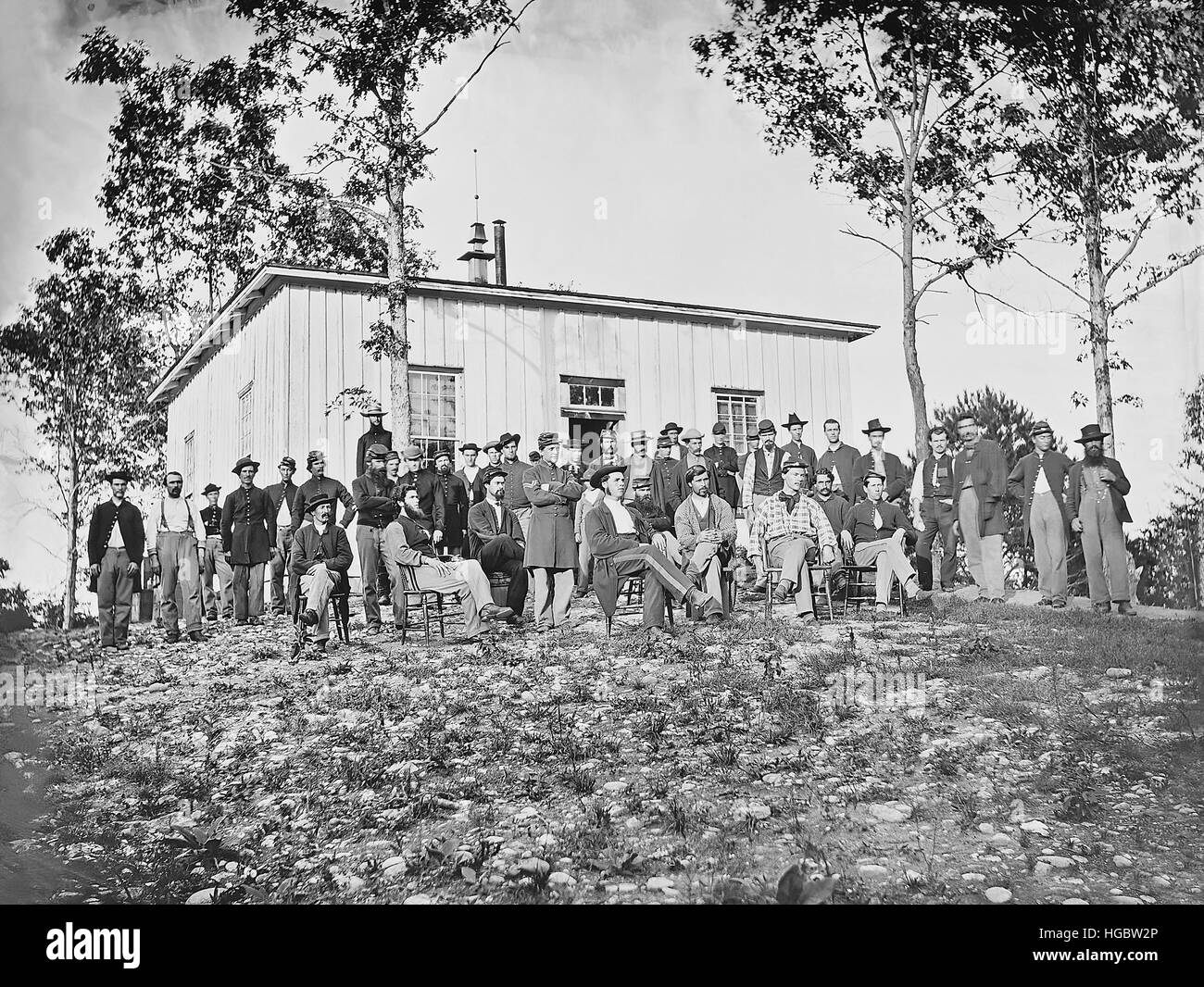 Group american civil war soldiers photo Black and White Stock Photos ...