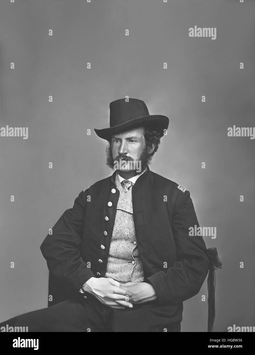 Captain Edward P. Doherty portrait, circa 1861-1865 Stock Photo - Alamy