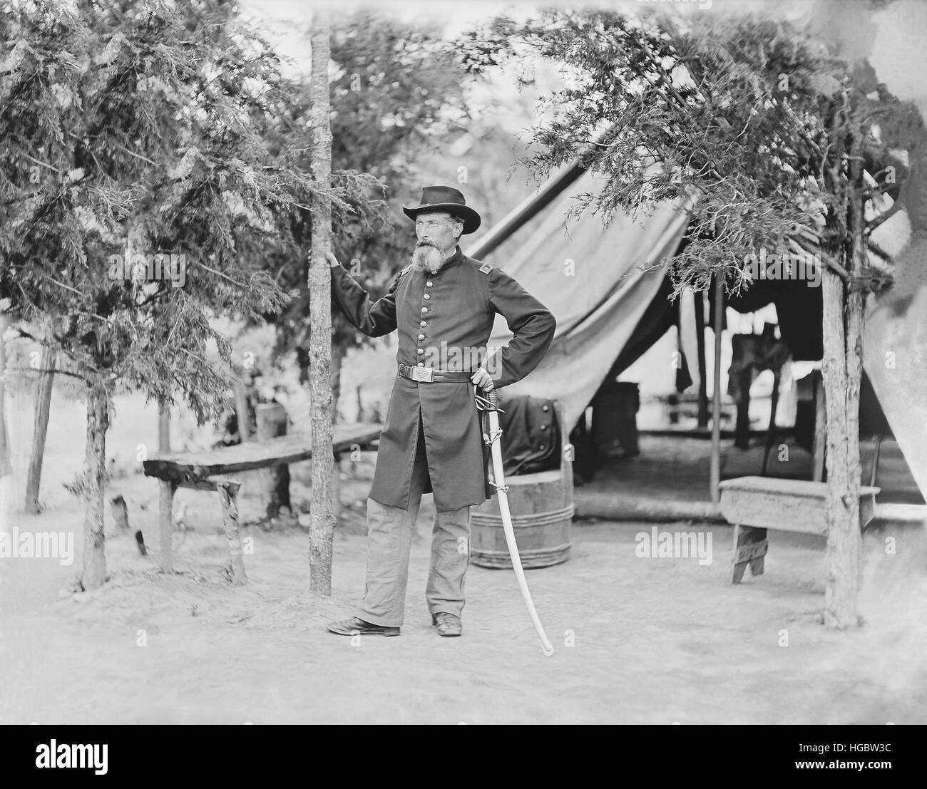 Captain James O'Rourke of the 4th New York Heavy Artillery Stock Photo ...