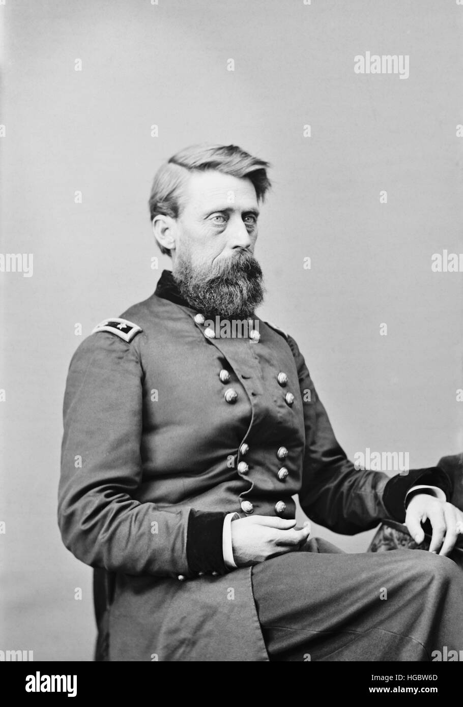 Major General Jefferson C. Davis of the Union Army, circa 1860 Stock ...