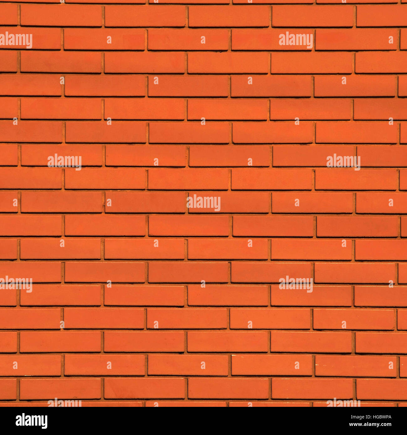 A red solid brick wall Stock Photo - Alamy