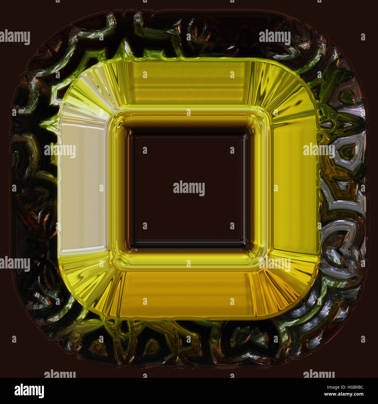 Wonderful abstract illustrated glass object Stock Photo - Alamy