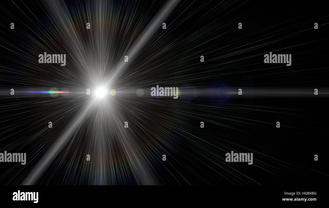 Futuristic technology light flare illustration Stock Photo - Alamy