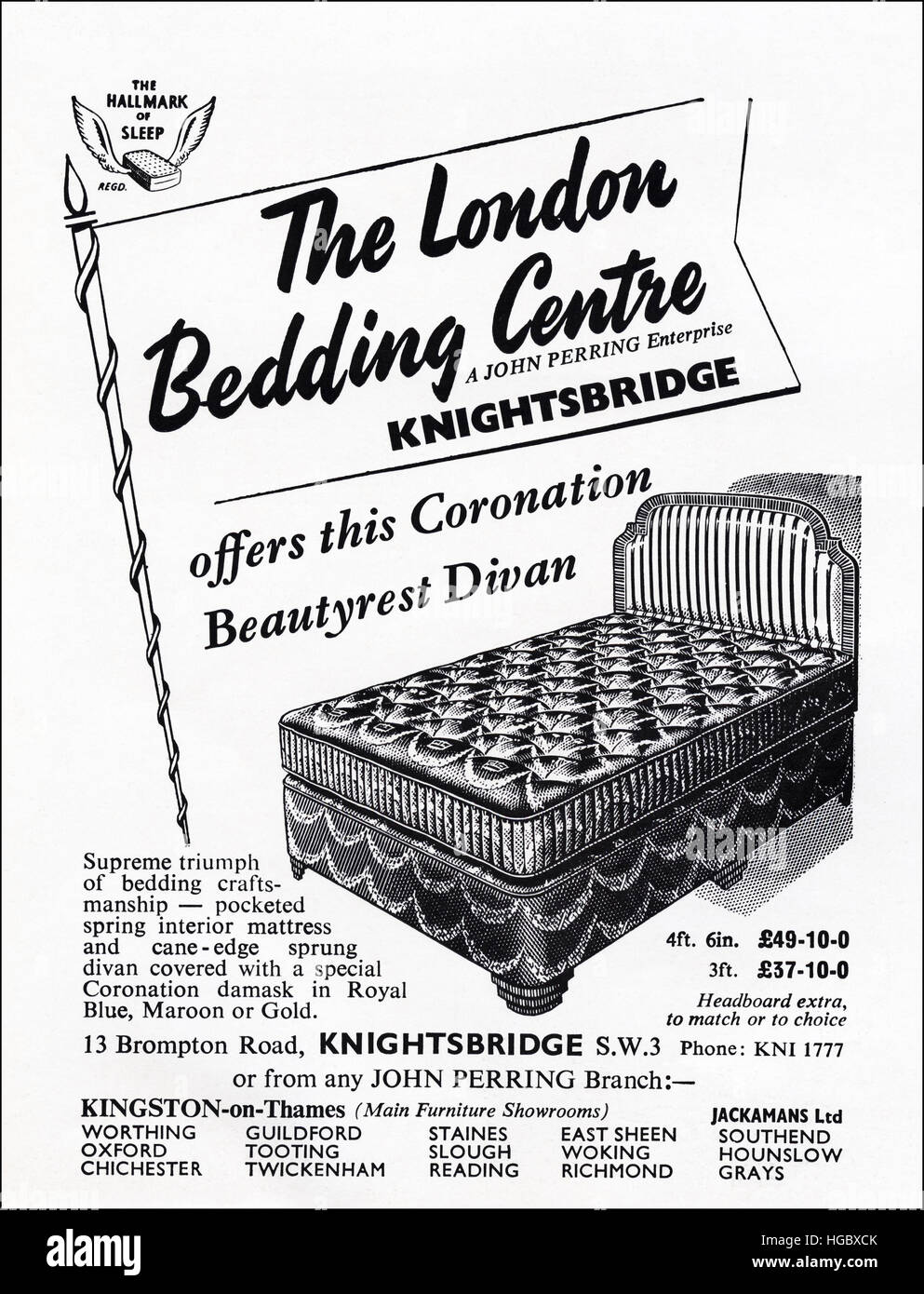 1950s advertising advert from original old vintage English magazine ...