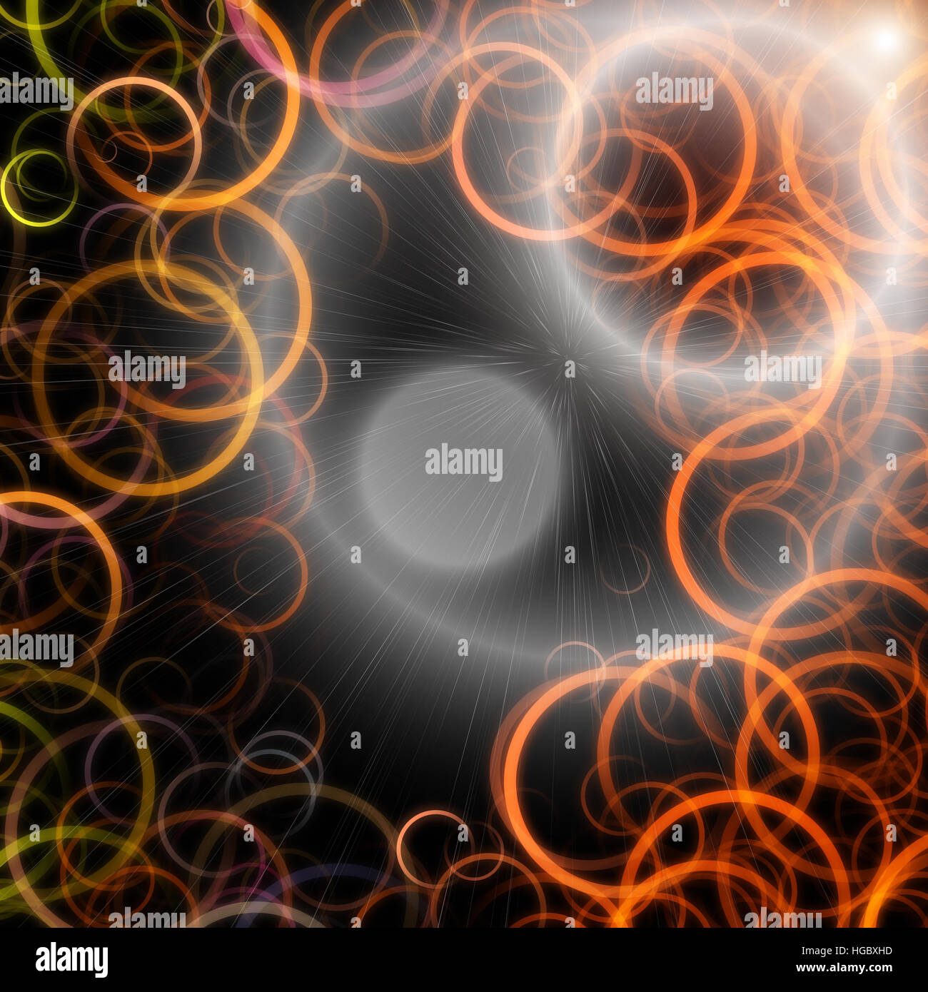 Futuristic circle background design illustration with lights Stock ...