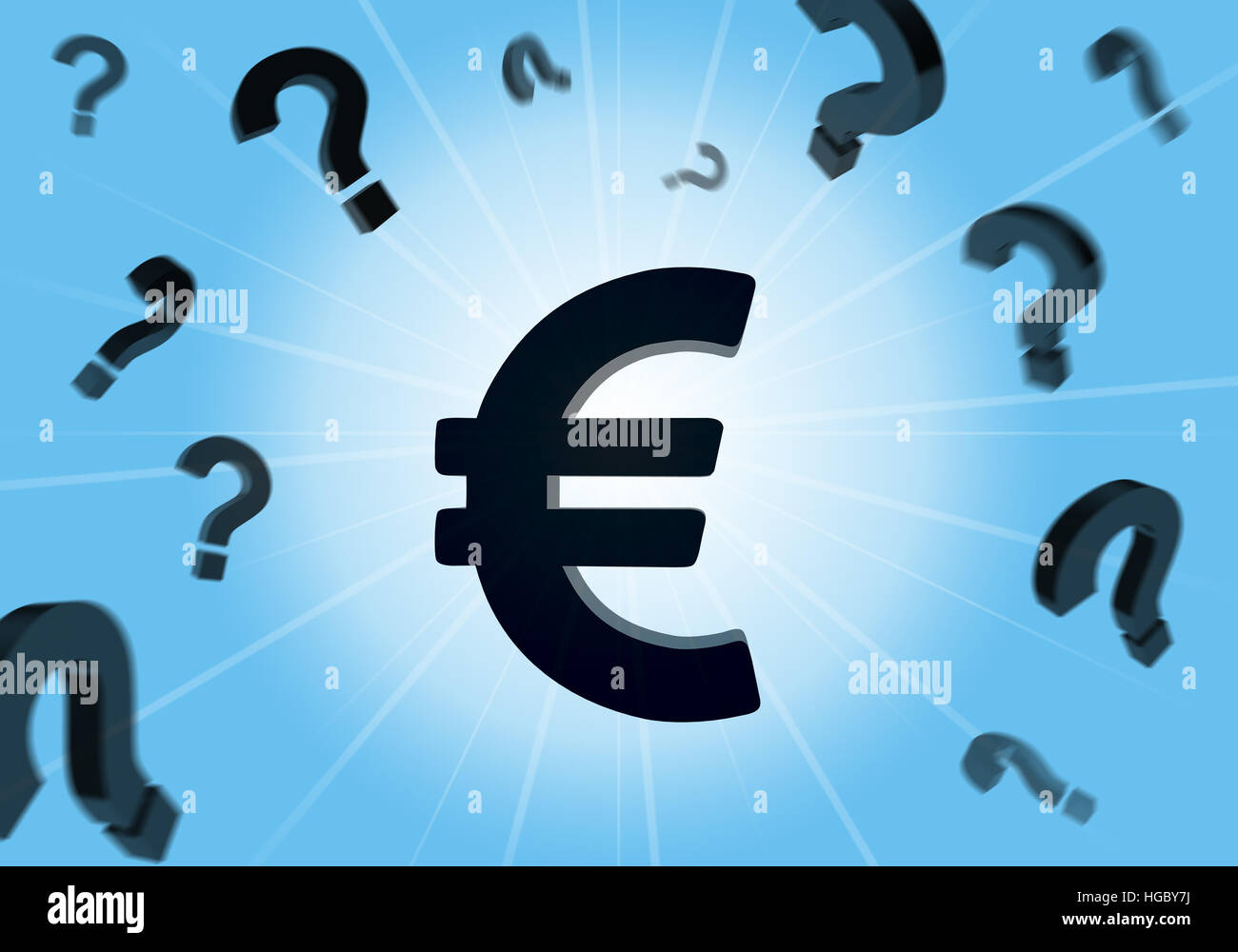 Euro, Question mark, 3D illustration Stock Photo - Alamy