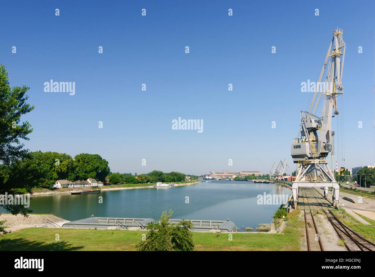 Komarno (Komorn): port, , , Slovakia Stock Photo - Alamy
