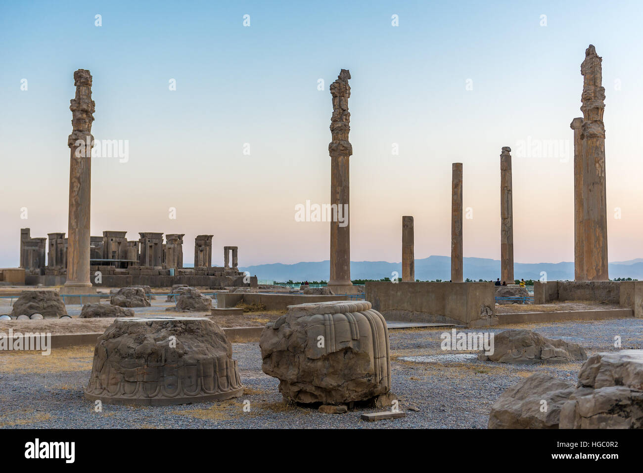 Ruins of Apadana Palace in Persepolis - ancient city of Persians ...