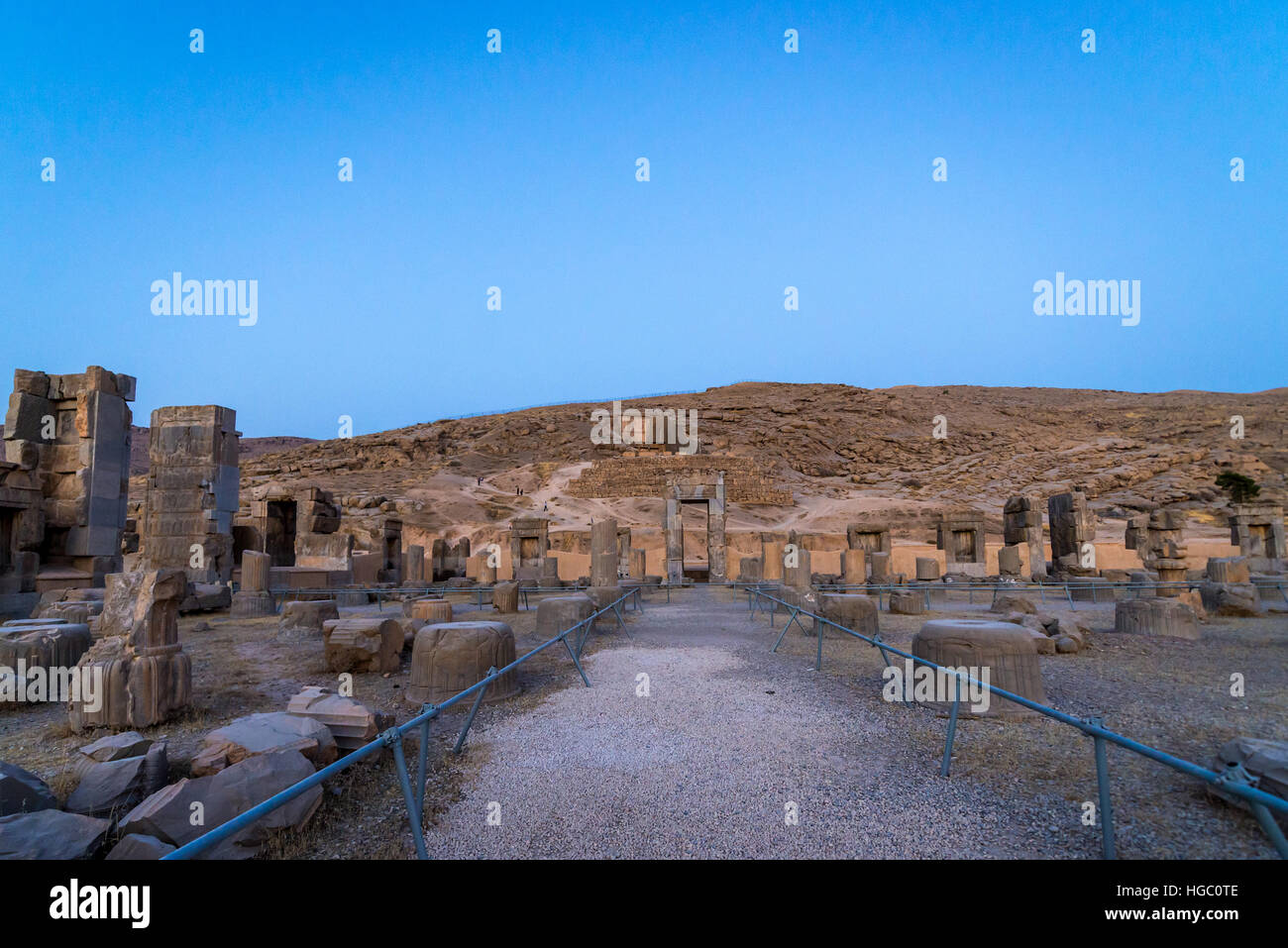 Ruins of Hall of a Hundred Columns also called Throne Hall in ...