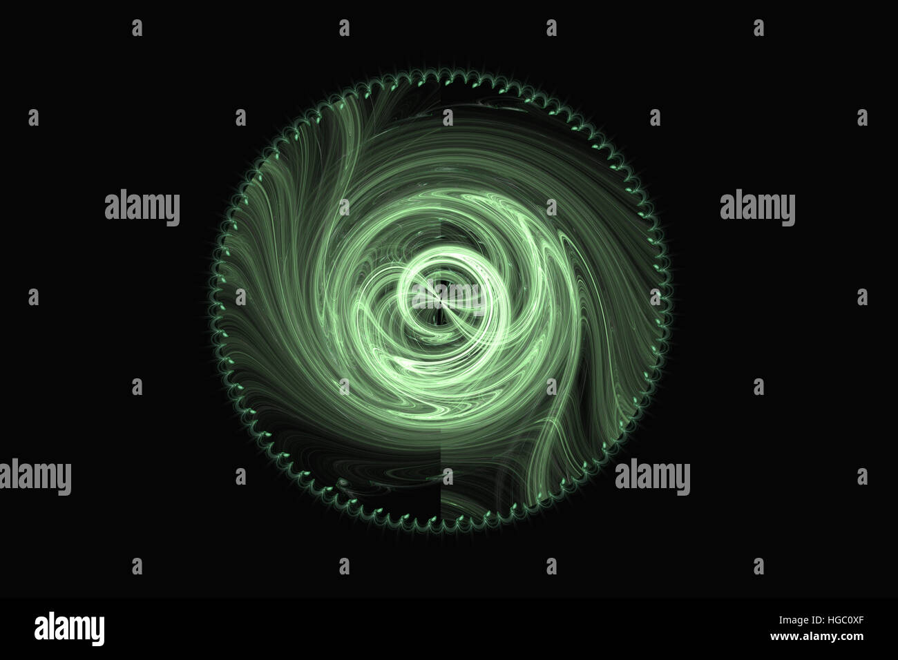 Perfection in geometry. Beautiful fractal frequency shapes Illustration ...