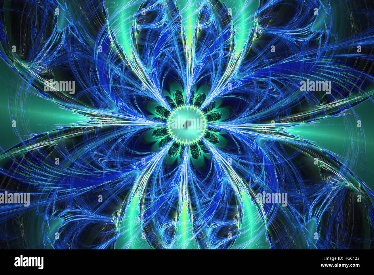 Perfection in geometry. Beautiful fractal frequency shapes Illustration ...