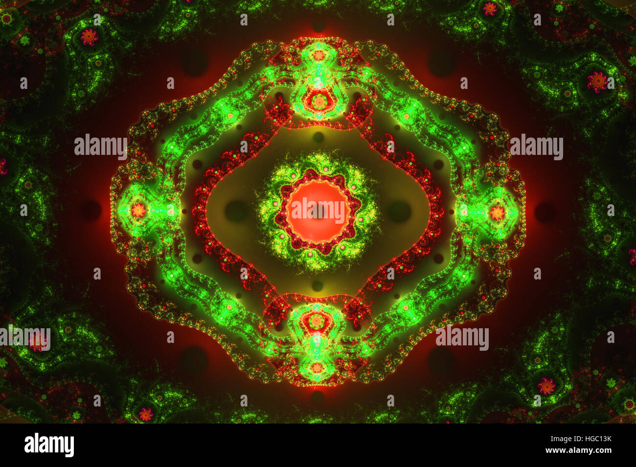 Perfection in geometry. Beautiful fractal frequency shapes Illustration ...