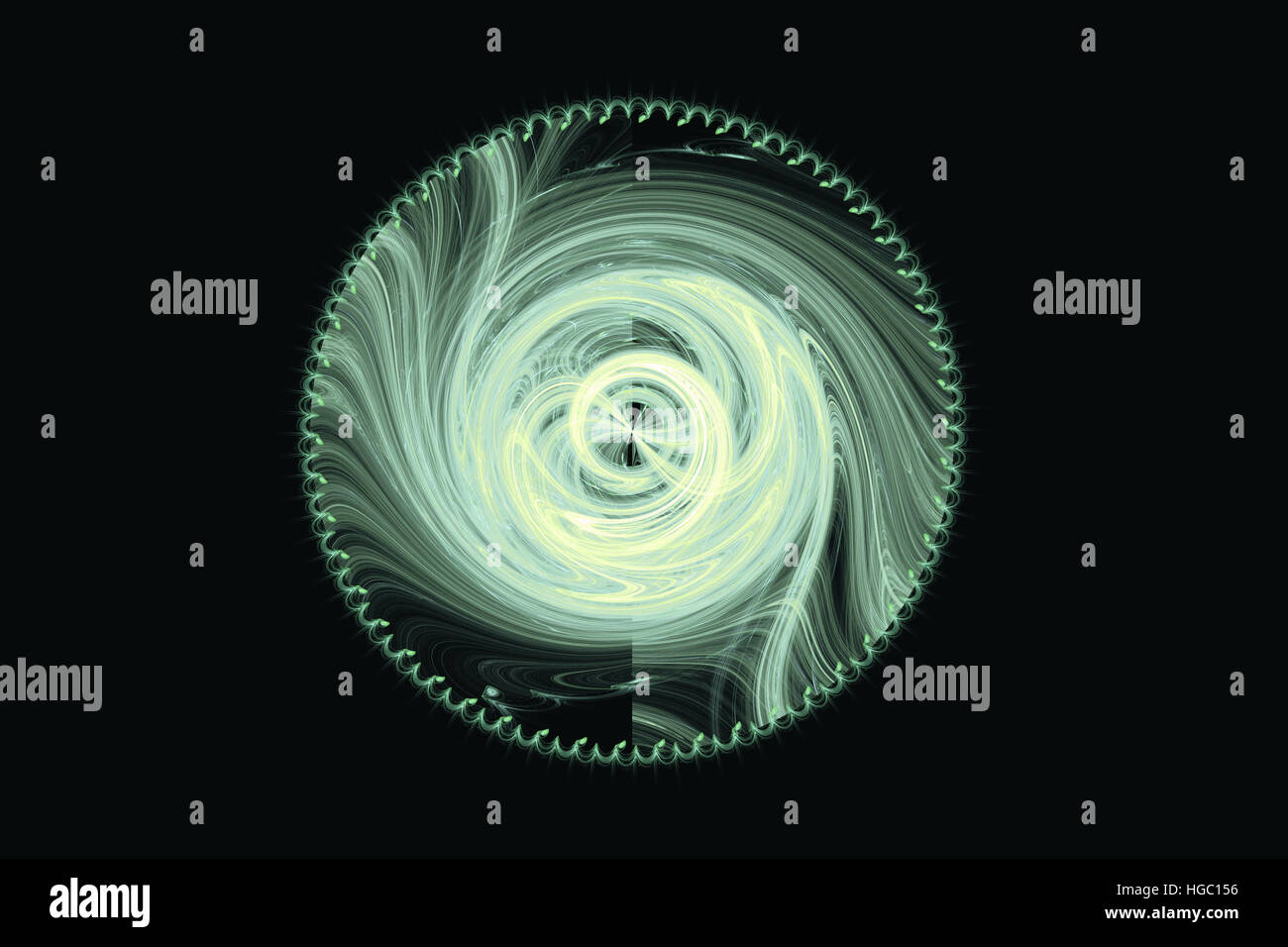 Perfection in geometry. Beautiful fractal frequency shapes Illustration ...