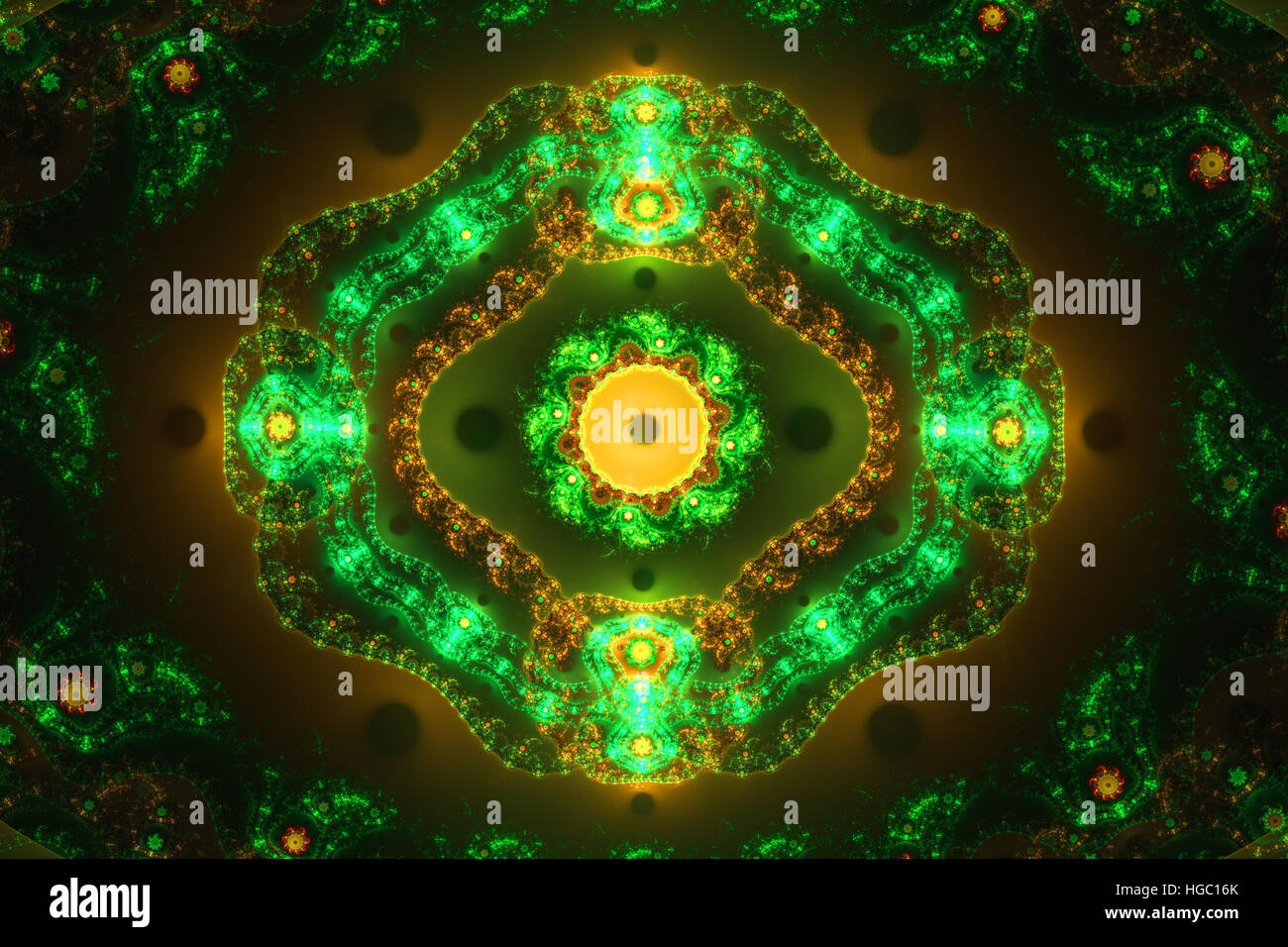 Perfection in geometry. Beautiful fractal frequency shapes Illustration ...