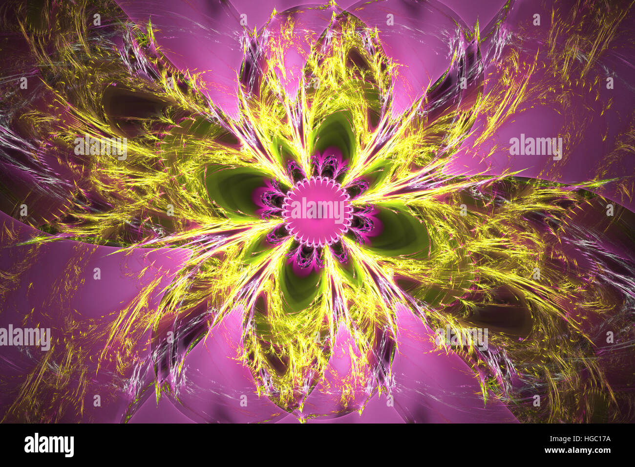 Perfection in geometry. Beautiful fractal frequency shapes Illustration ...