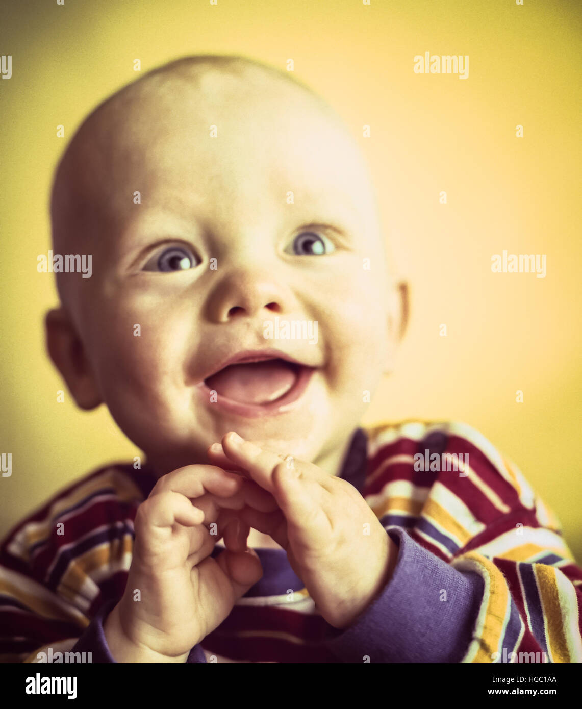 Happy, smiling baby boy Stock Photo - Alamy