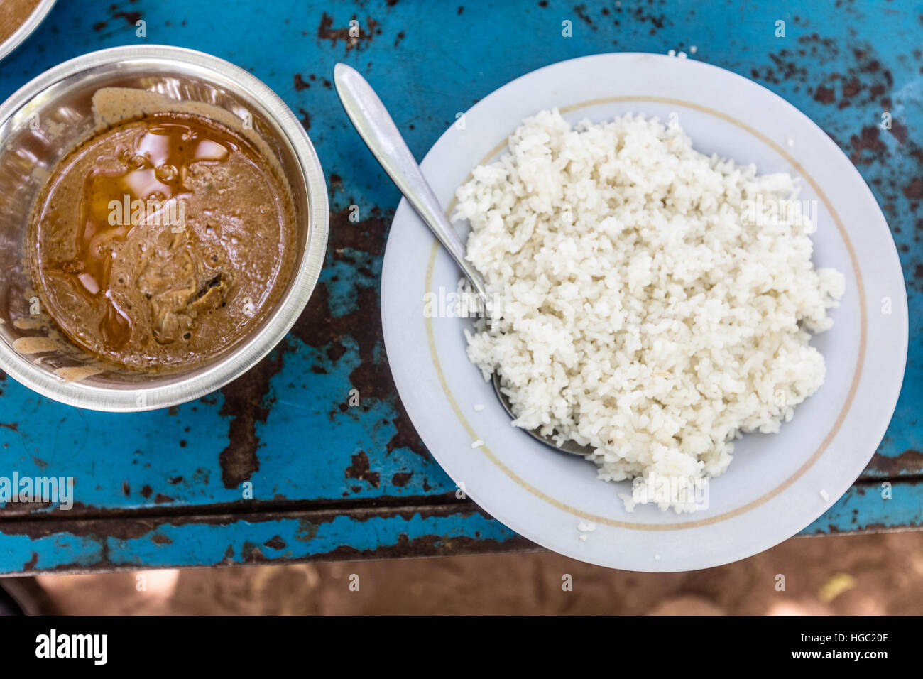 rice and peanut butter, dish in Burkina Faso Stock Photo - Alamy