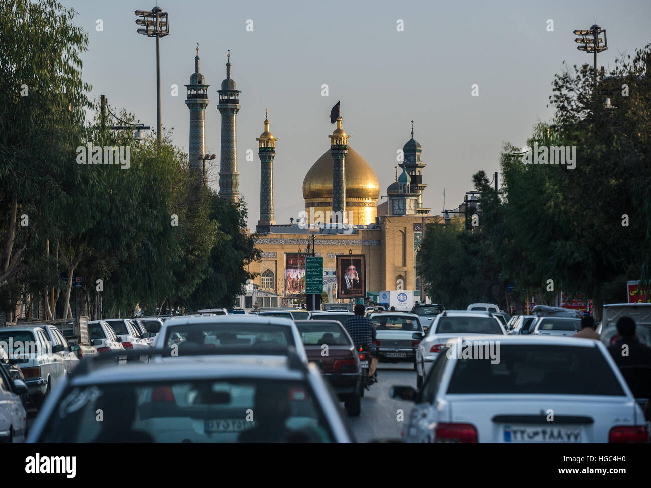 Fatima Masumeh Shrine, Shiah Islam holy place in Qom city, capital of ...