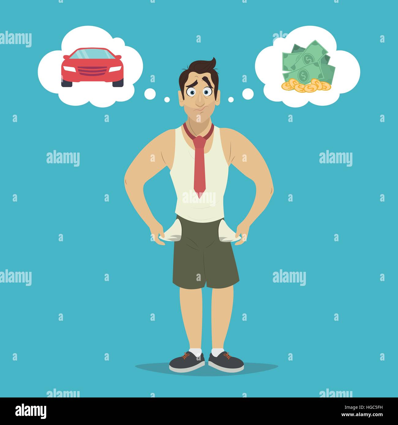 No money poor Stock Vector Images - Alamy