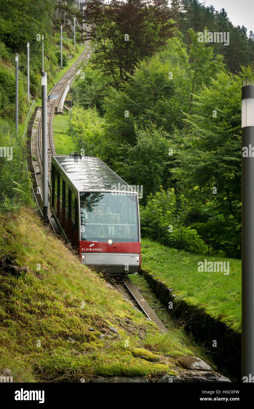 Floibanen funicular railway bergen hi-res stock photography and images ...