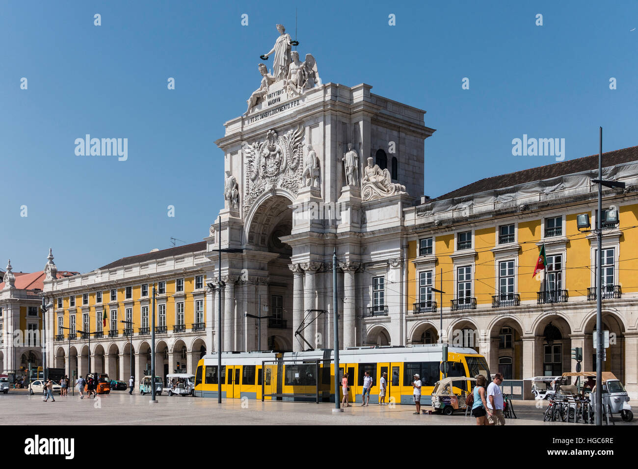 The Rua Augusta Arch is a stone, triumphal arch-like, historical ...