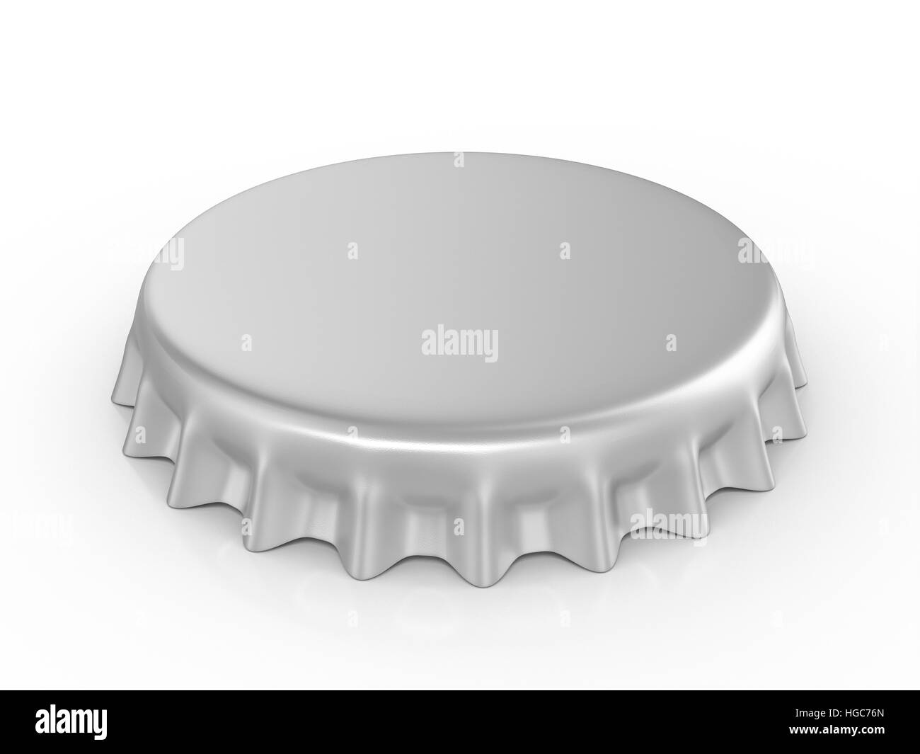 Bottle cap on a white background. 3D illustration Stock Photo - Alamy