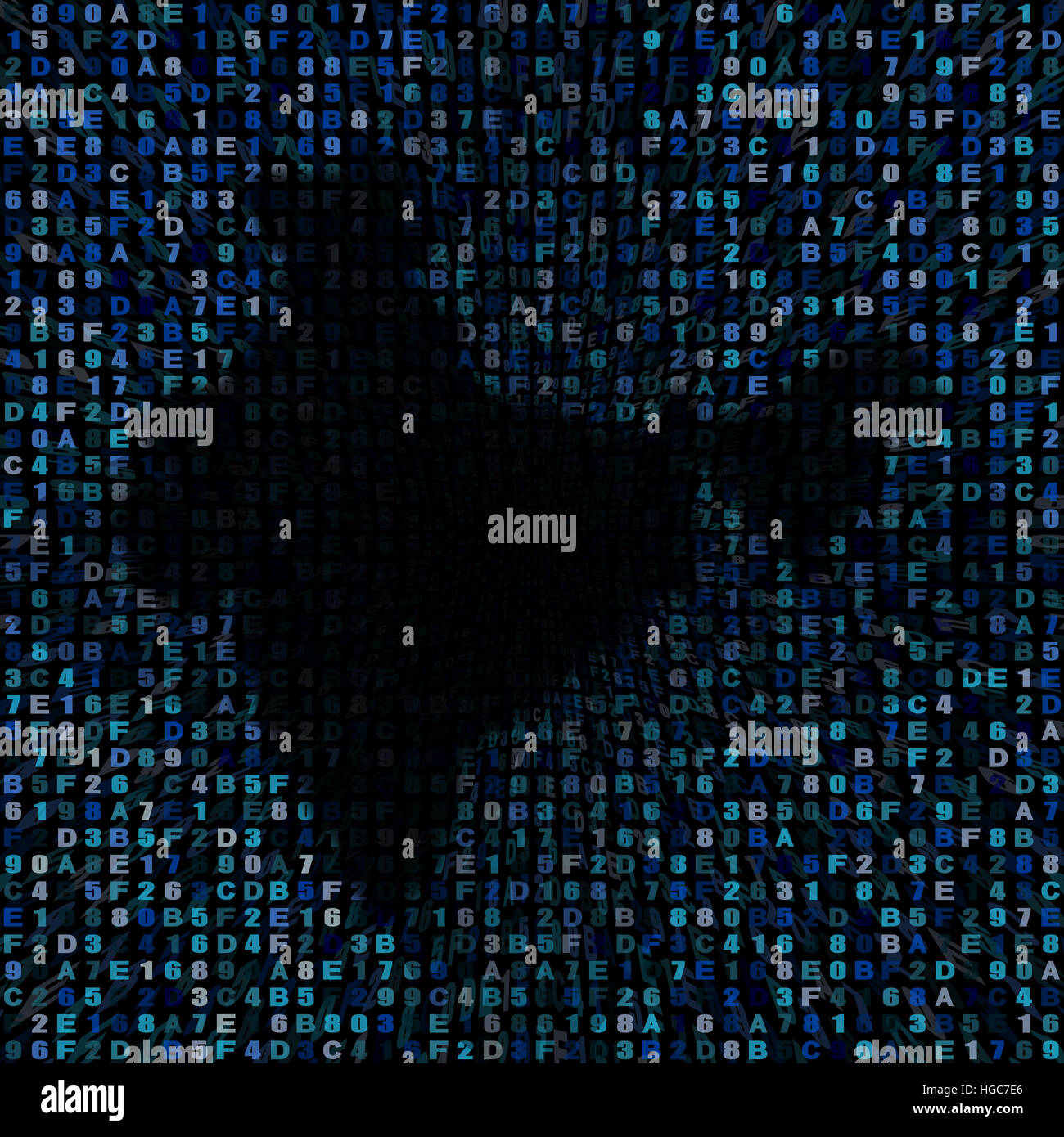 India map on hex code illustration Stock Photo - Alamy