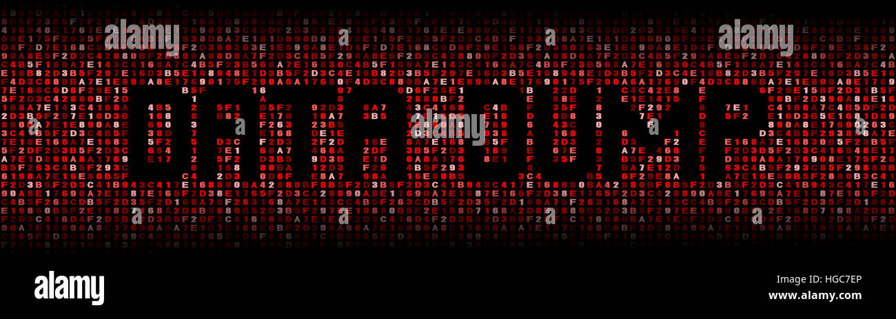 Data Dump text on hex code illustration Stock Photo - Alamy