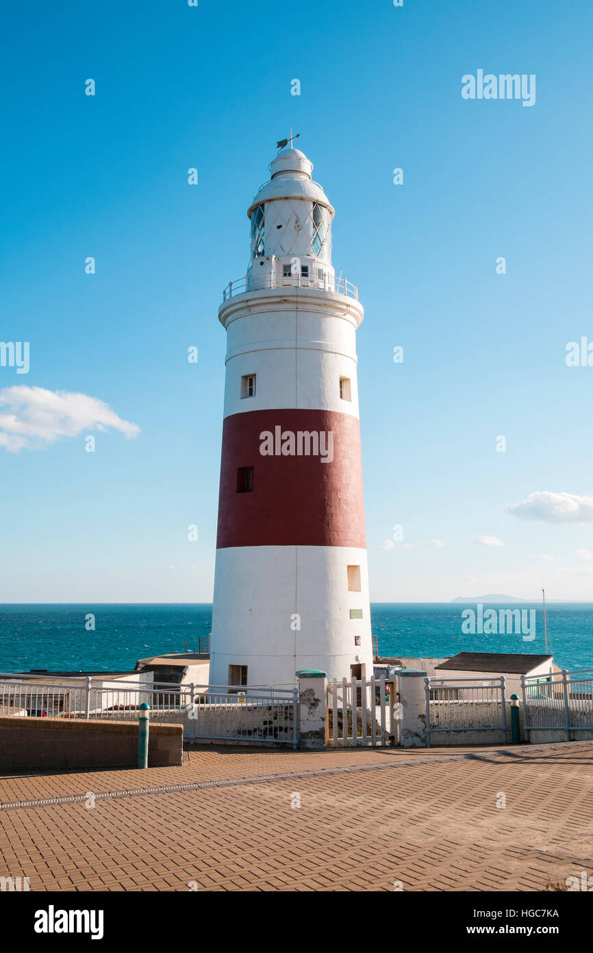 Europa Point lighthouse, Gibraltar Stock Photo - Alamy
