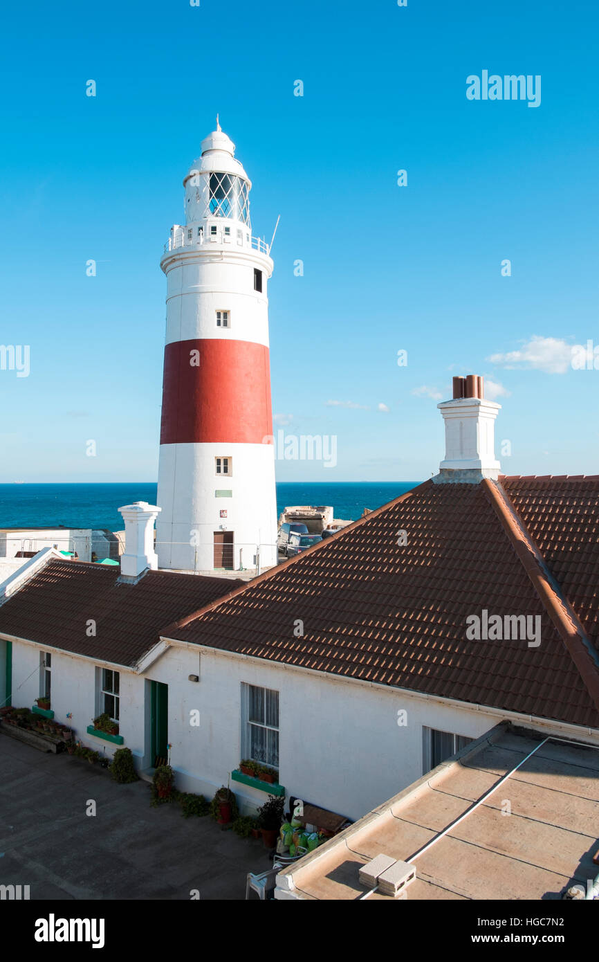 Europa Point lighthouse, Gibraltar Stock Photo - Alamy