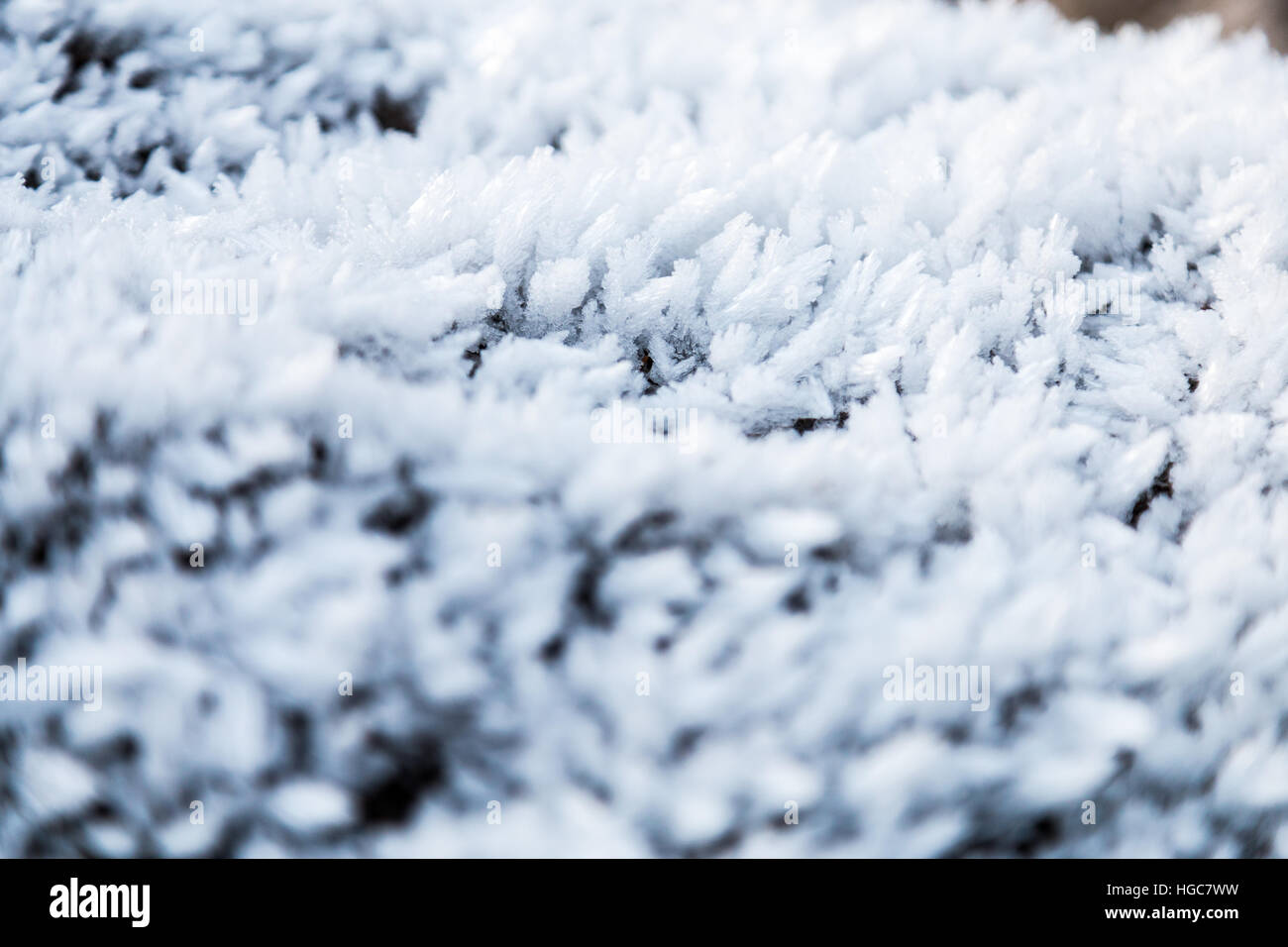 Frozen rocks with frost over them Stock Photo - Alamy