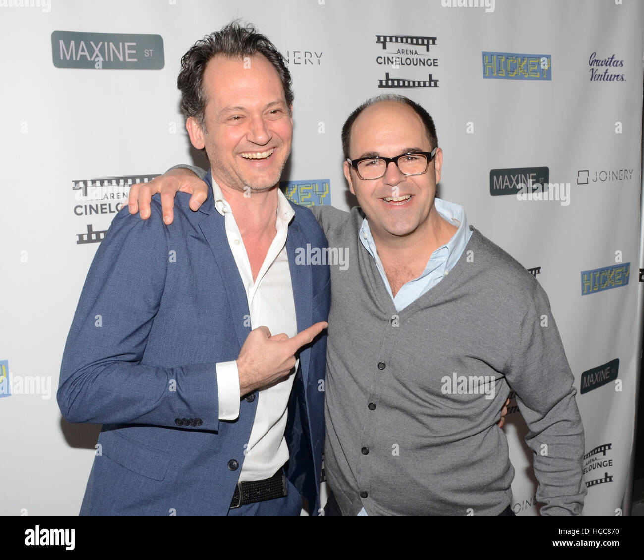Johnny Sneed and Ross Mackenzie arrives at the premiere of Gravitas ...