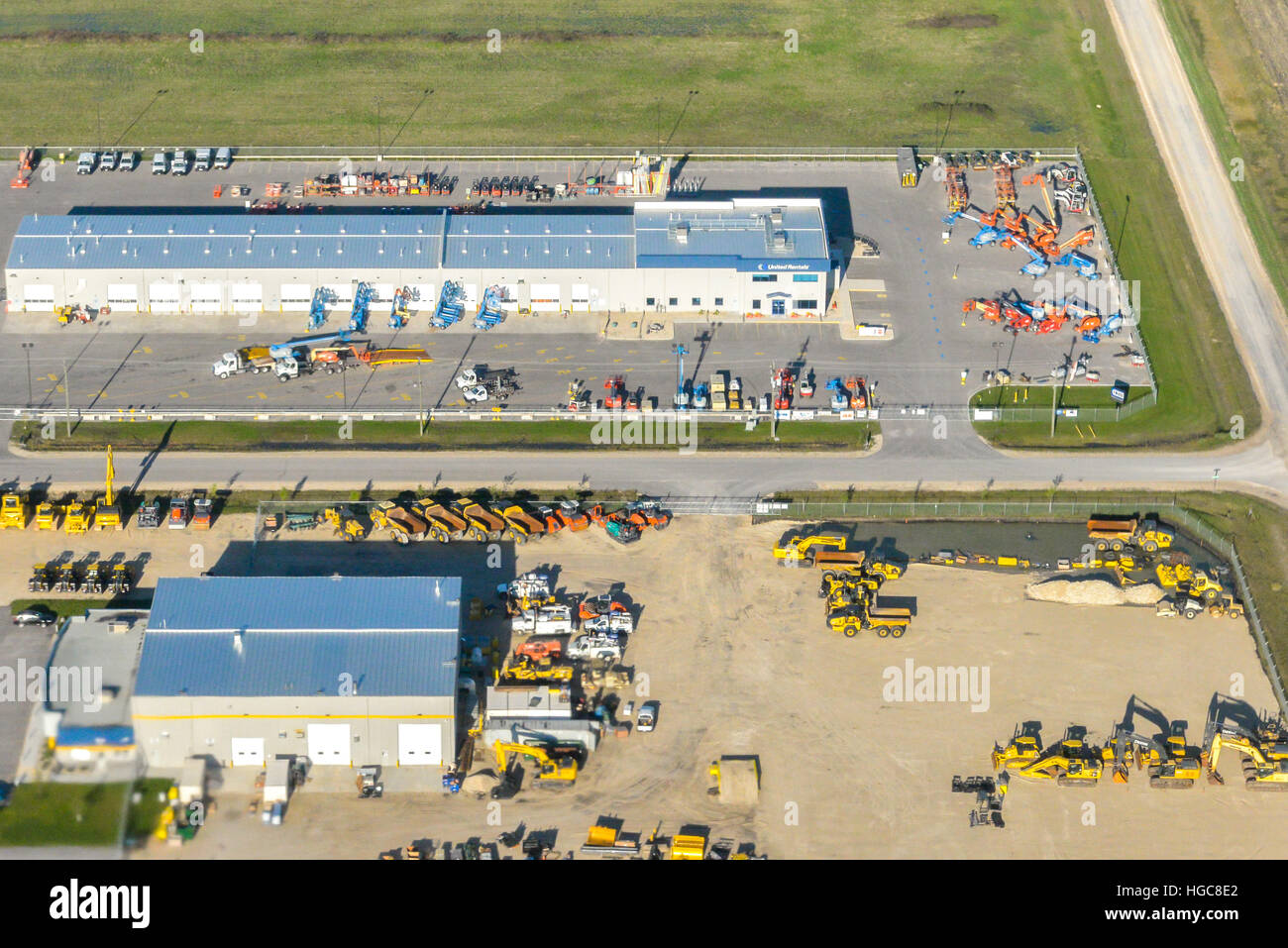 Aerial view downtown edmonton alberta hi-res stock photography and ...