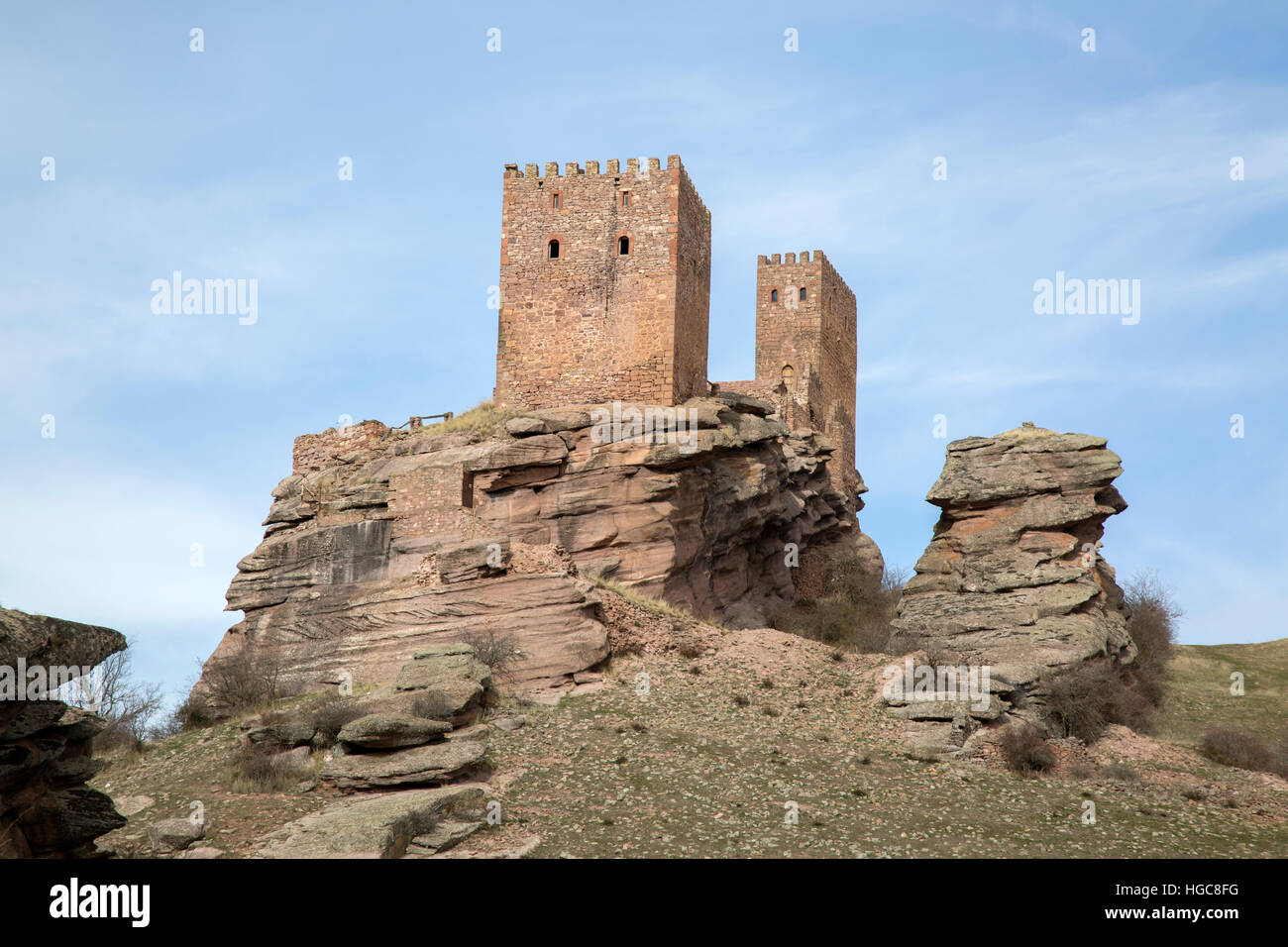 Zafra castle, guadalajara hi-res stock photography and images - Alamy